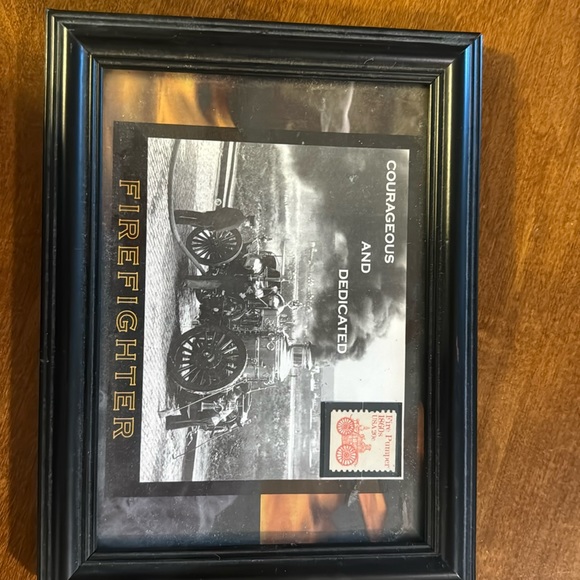 Wall Decor | Fire Pumper 186s Stamp W Picture | Poshmark